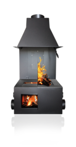 Système Polyflam | Cheminée bois à double foyer Polyflam